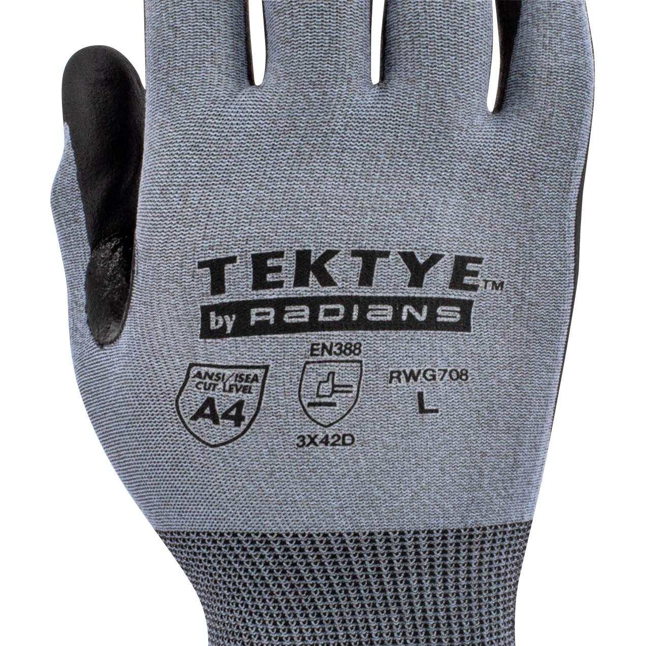 Radians RWG708 TEKTYE A4 Reinforced Thumb Work Glove, 1/PR #RWG708 ...