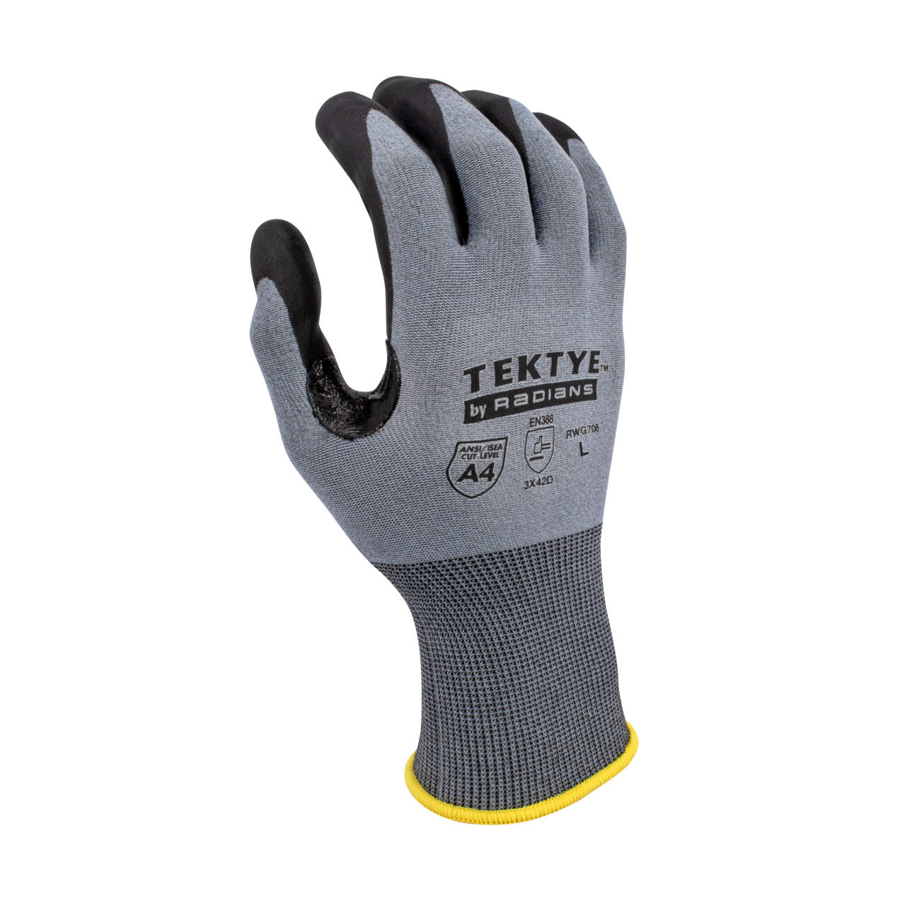 Radians RWG708 TEKTYE A4 Reinforced Thumb Work Glove, 1/PR #RWG708 ...